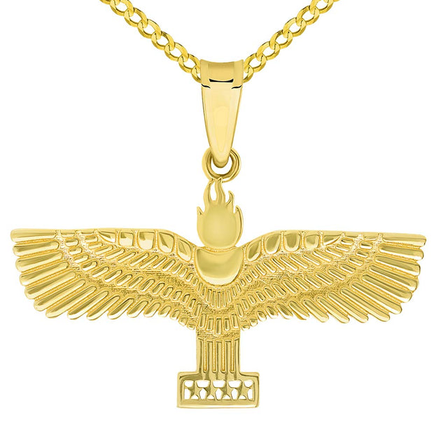 14k Gold Aramean-Syriac Flag Pendant Necklaces | Jewelry America