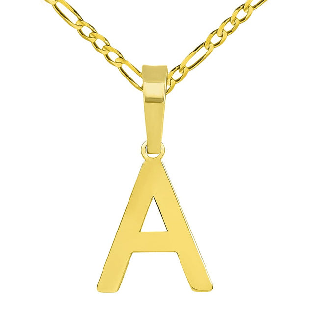 Dainty Mini Uppercase Initial Charm Block Letter Pendant | Jewelry America