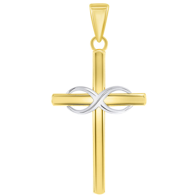Plain Cross And Infinity Eternity Symbol Pendant | Jewelry America